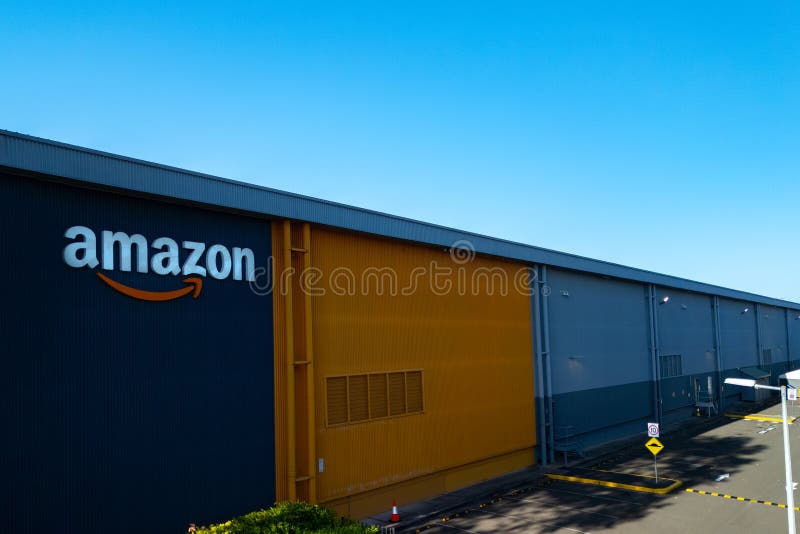 View of the Amazon Fulfilment Centre BWU1 Warehouse Showing the Amazon ...