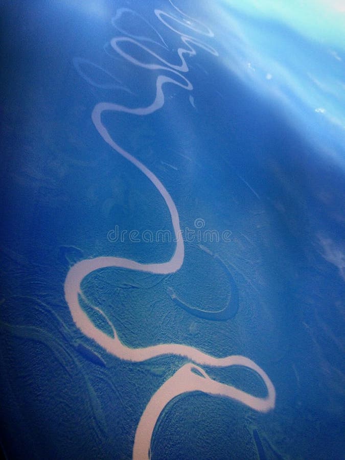 Aerial View of Amazon River, Peru Stock Photo - Image of amazon, cloud ...