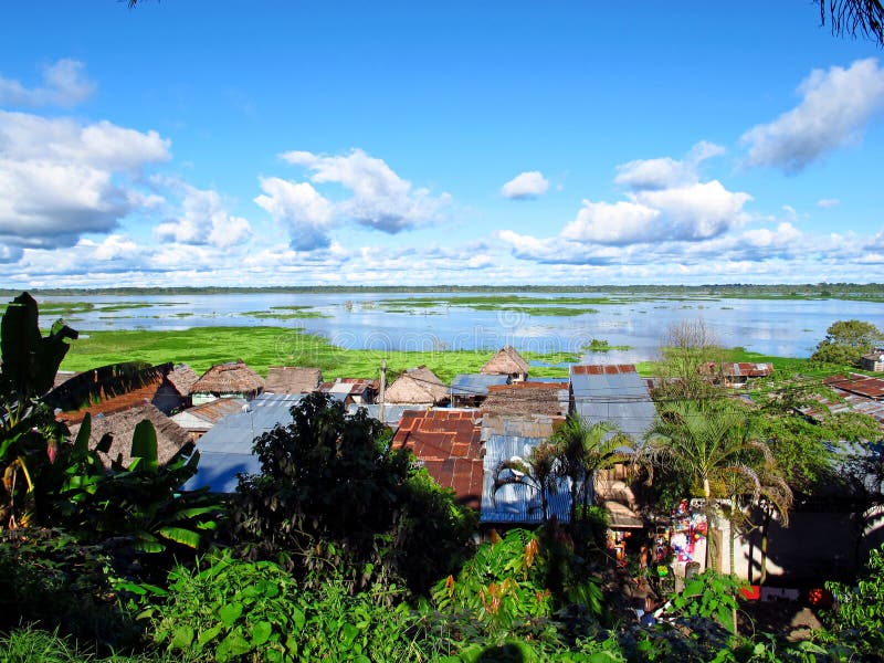 The View of Amazon River in Iquitos, Peru Stock Image - Image of wood ...