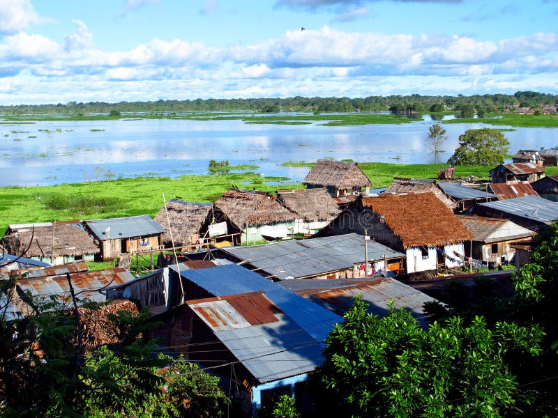 The View of Amazon River in Iquitos, Peru Stock Image - Image of ...