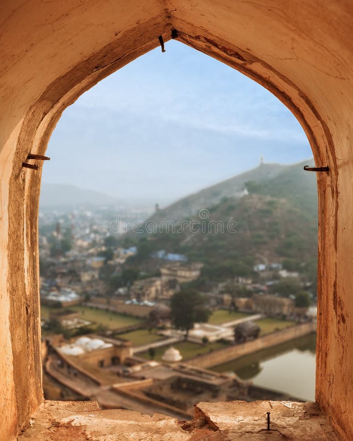 Colonnades Amber Fort India Stock Photos - Free & Royalty-Free Stock ...