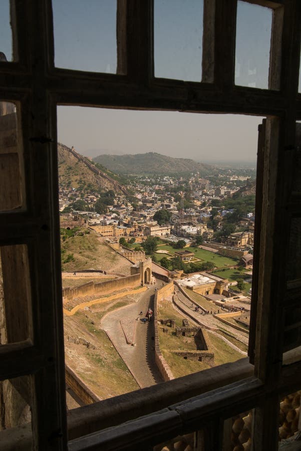 View from Amber fort stock image. Image of view, history - 47946473