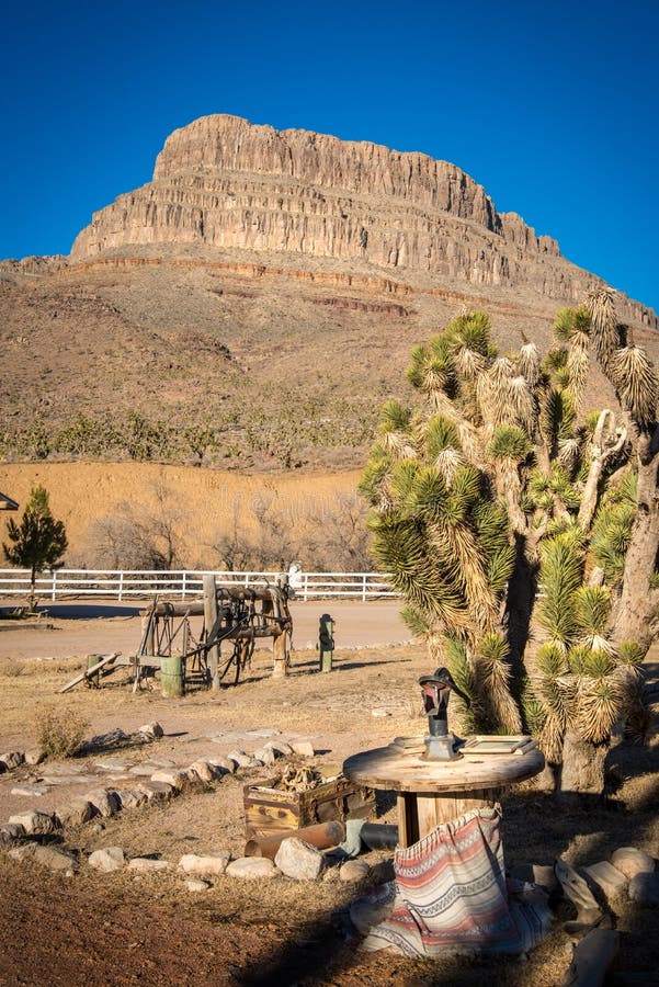 View of the American West with a Traditional Cowboy Objects Stock Photo ...