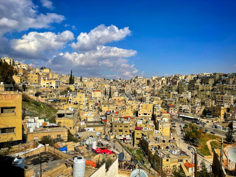 The View of Amman City with Buildings and Streets Editorial Stock Photo ...