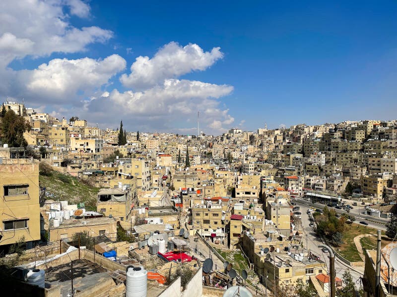 The View of Amman City with Buildings and Streets Editorial Photo ...