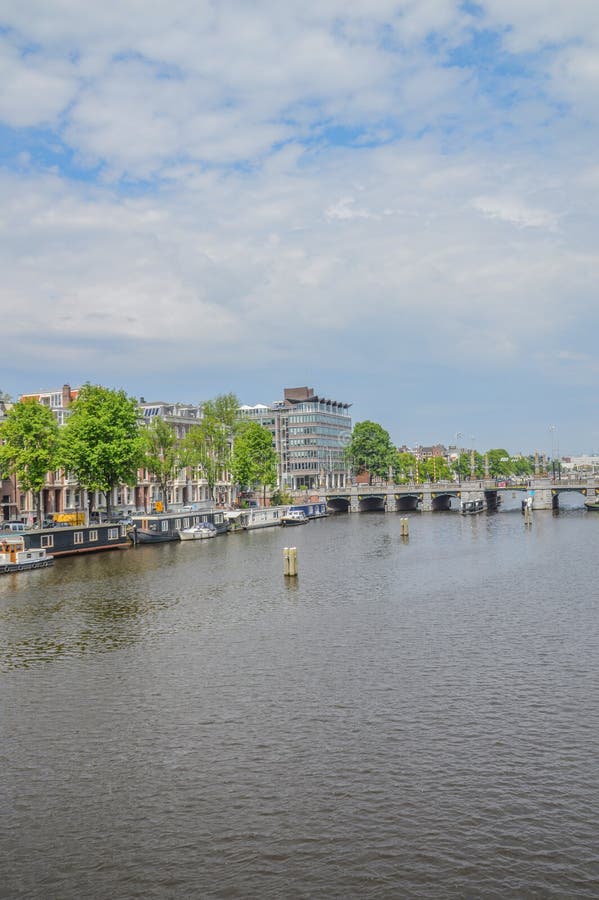 View on the River Amstel at Amsterdam the Netherlands Editorial Stock ...