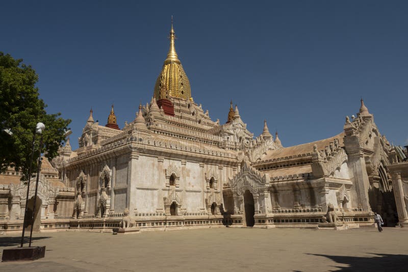 View of the Ananda Temple, Bagan Stock Image - Image of archaeological ...