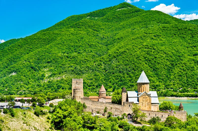 Ananuri Castle on the Aragvi River in Georgia Stock Photo - Image of ...