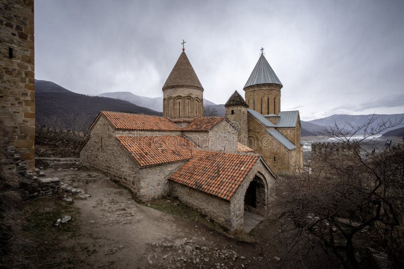 Ananuri Fortress with Orthodox Monastery, Georgia Stock Image - Image ...