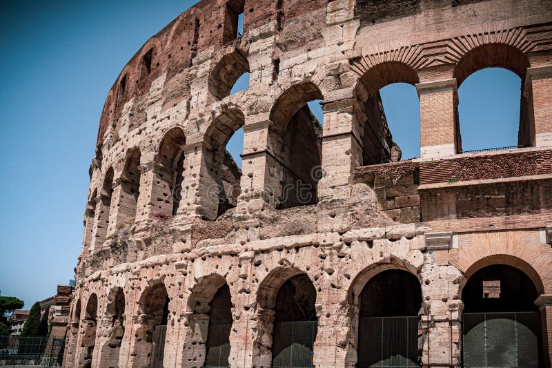 View of an Ancient Amphitheater of the Colosseum, in Rome, Italy ...