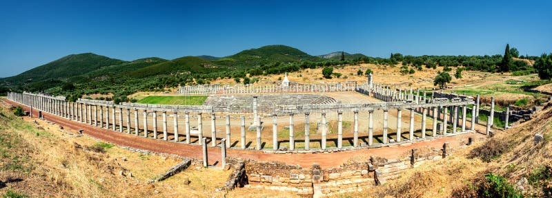 The Ancient Statium in Messene, Greece Stock Image - Image of gymnasium ...