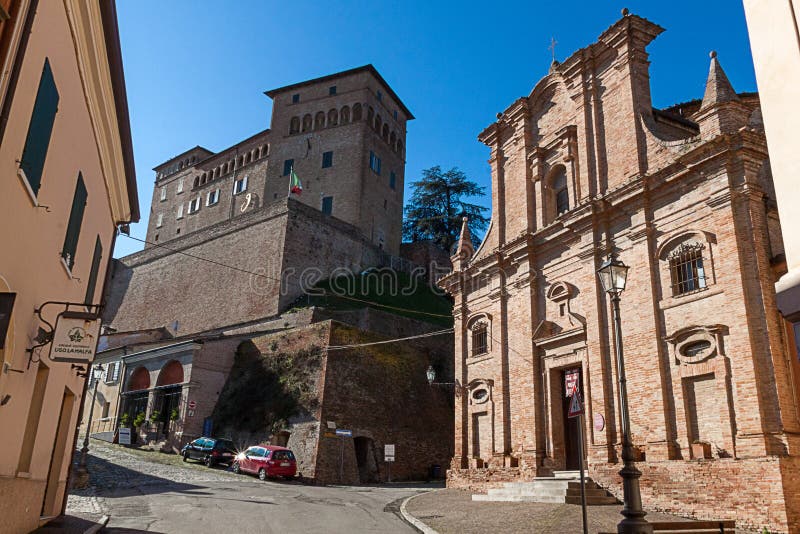 View of the Ancient Italian Town Longiano Editorial Image - Image of ...