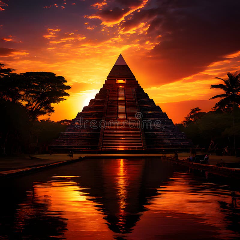 210 Chichen Itza Mayan Pyramid Sunset Stock Photos - Free & Royalty ...