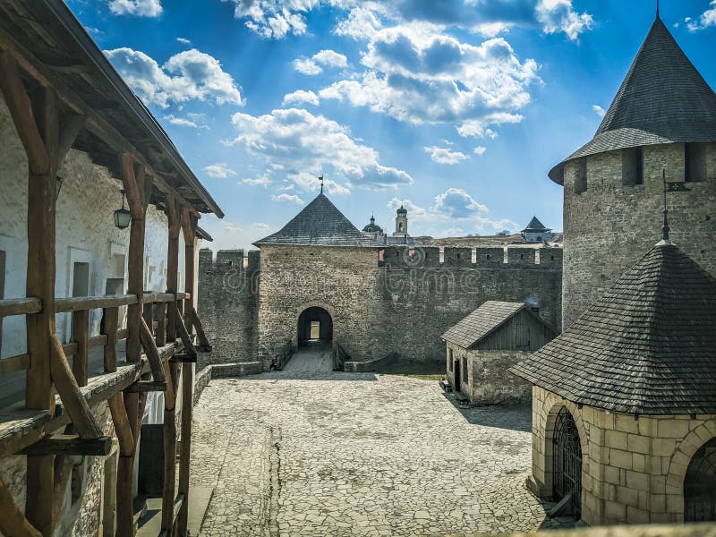 View of an Ancient Stone Fortress Stock Image - Image of historical ...