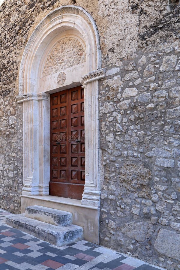 View of the Ancient Town - Corfinio, L Aquila, Abruzzo Stock Photo ...