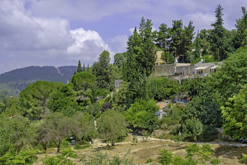 View of the Ancient Village Ein Karem, Israel Stock Image - Image of ...