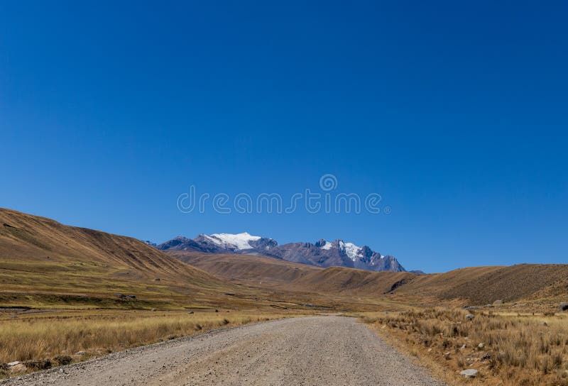 View of the Andes Mountains in the Ancash Region Stock Photo - Image of ...