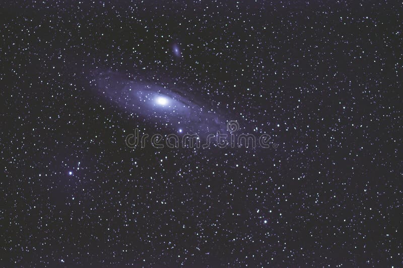 View on the Andromeda Galaxy in the Night Sky. Stock Photo - Image of ...
