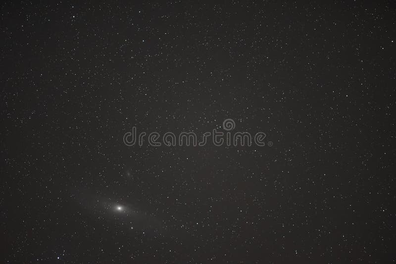 View on the Andromeda Galaxy in the Night Sky. Stock Photo - Image of ...