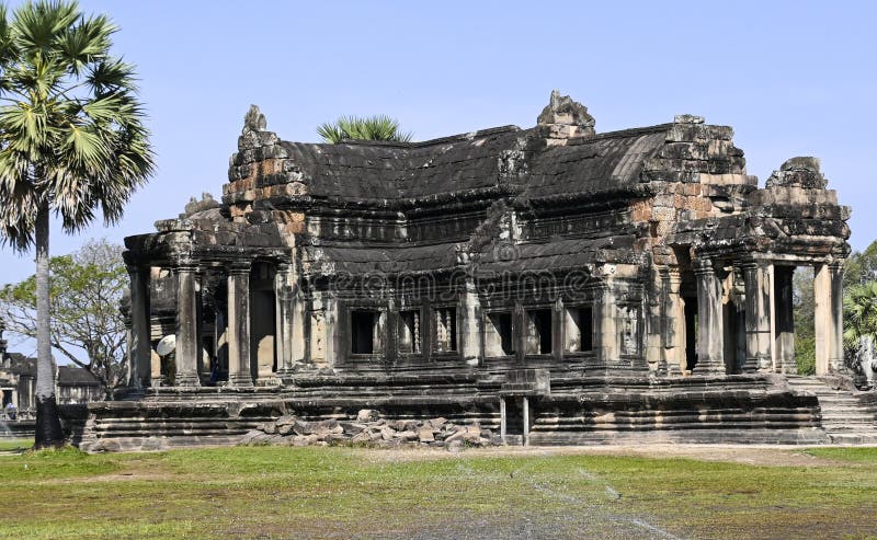 View of Angkor Wat, Angkor Thom Stock Photo - Image of tourism, thom ...
