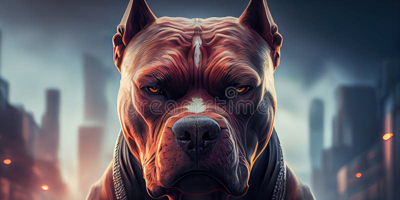View Angry Pitbull Drawing Head Stock Illustration - Illustration of ...