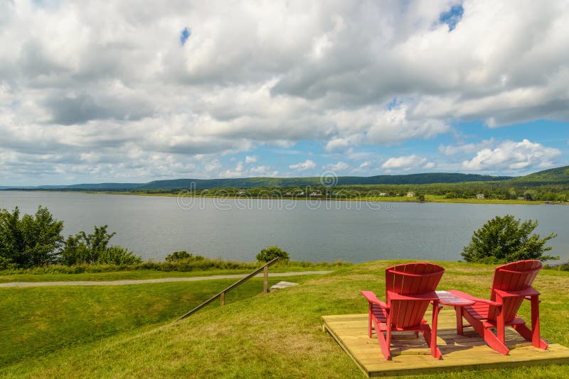 View of Annapolis Basin from Fort Anne Stock Photo - Image of harbor ...