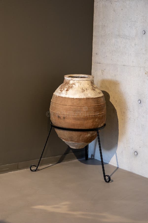 View of an Antique Wine Jug, a Perspective of an Old Jar, an Ancient ...