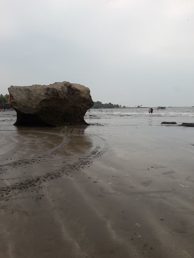 View of Anyer Beach in Banten Province, Indonesia Stock Photo - Image ...