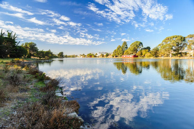 Landscape Image of Berkeley Aquatic Park Stock Photo - Image of shore ...