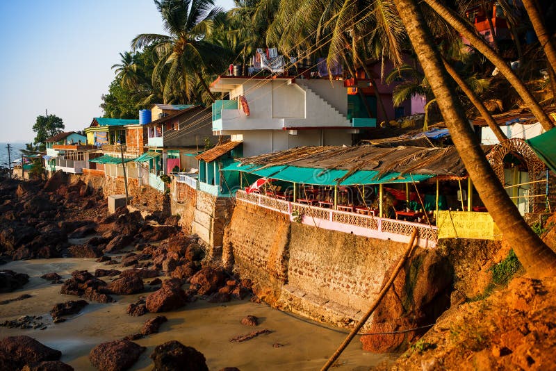 View of Arambol Beach in the Evening, Goa, India Stock Image - Image of ...