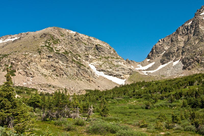 View from Arapahoe Pass Trail Stock Image - Image of outdoors ...