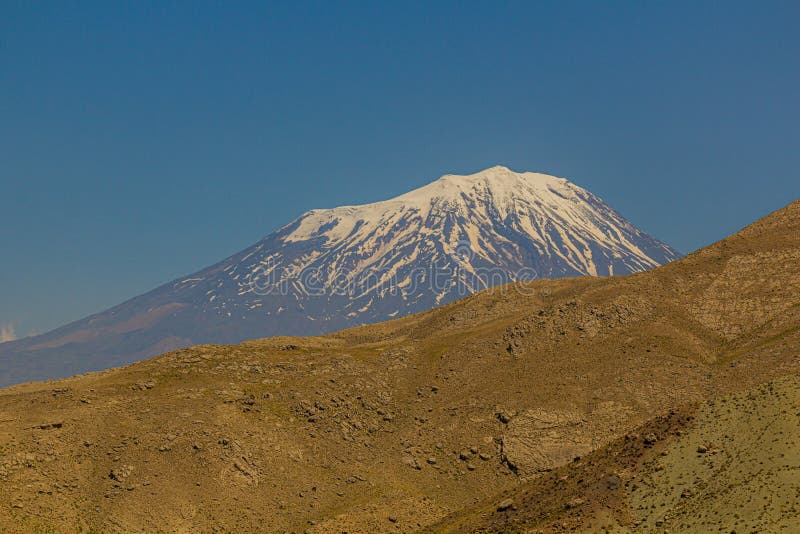 View of Ararat Mountain, Turk Stock Image - Image of clouds, beautiful ...