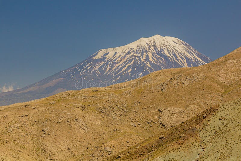 View of Ararat Mountain, Turk Stock Image - Image of turkey, rock ...