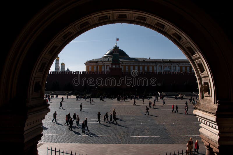 View from the Arch To Red Square Editorial Photo - Image of kremlin ...