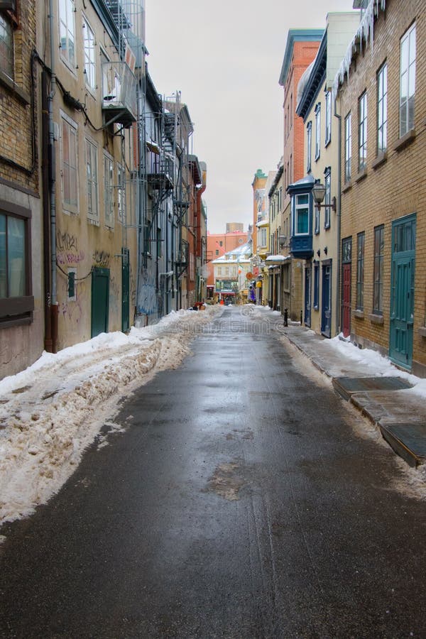 View of the Architecture of the Pretty Old Town of Quebec Editorial ...