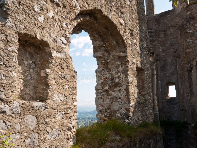 View through Archway, Austria Stock Image - Image of antique, european ...