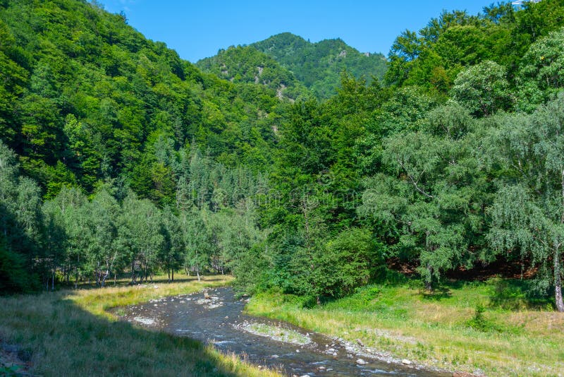 Arges River and One of the Bridges, View from the Mall Stock Image ...