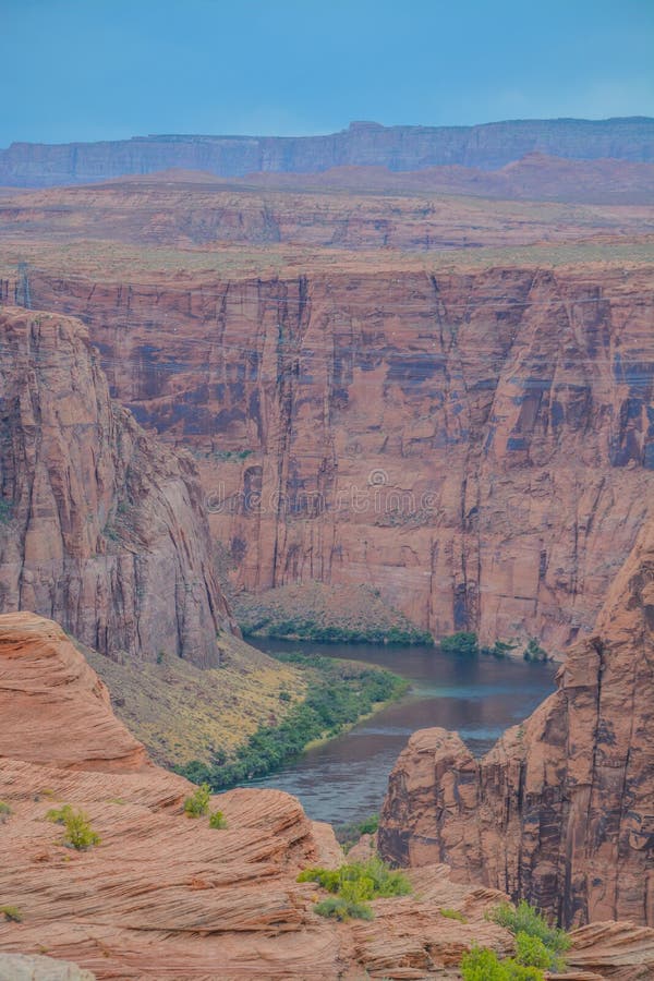 View from Arizona Side of Colorado River Canyon in Coconino County ...
