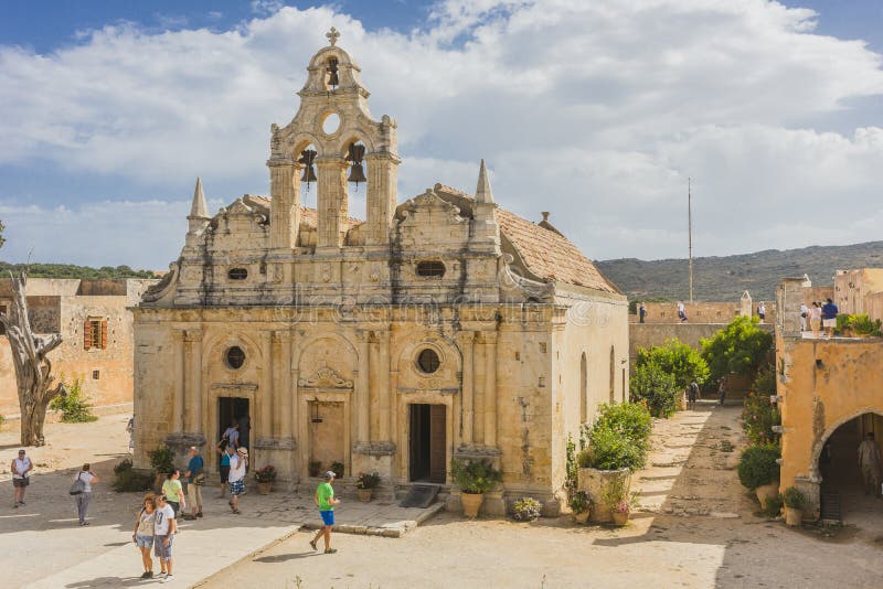 Arkadi monastery. Crete editorial image. Image of greek - 101340240