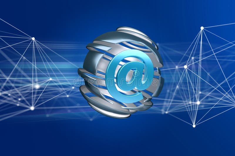 At symbol arobase sign stock illustration. Illustration of email - 17945926