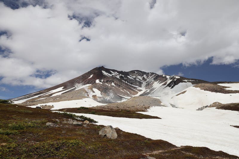 View of Asahidake (Mount Asahi) in Japan Stock Image - Image of ...
