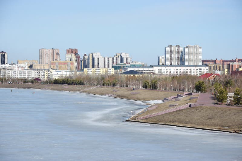 View in Astana in winter editorial image. Image of places - 68694330