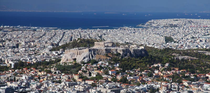 View of Athens stock image. Image of greek, ancient, city - 27191679