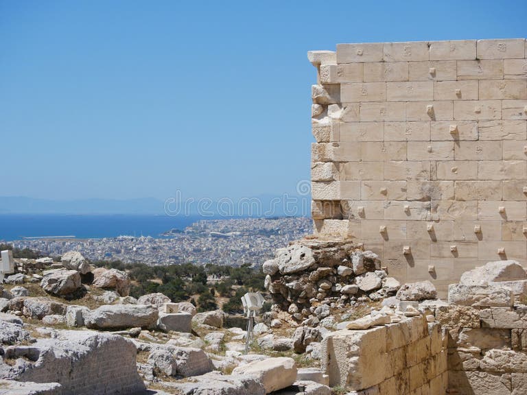 A View of Athens from the Acropolis Hill Editorial Stock Image - Image ...