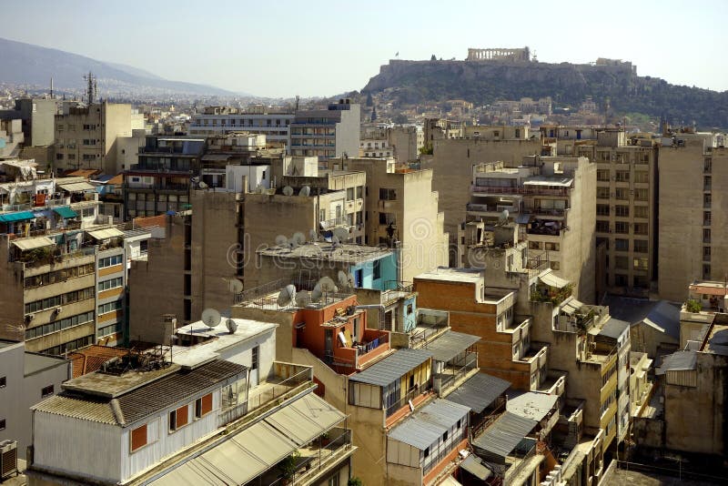 View of Athens Capitol of Greece Editorial Stock Photo - Image of ...