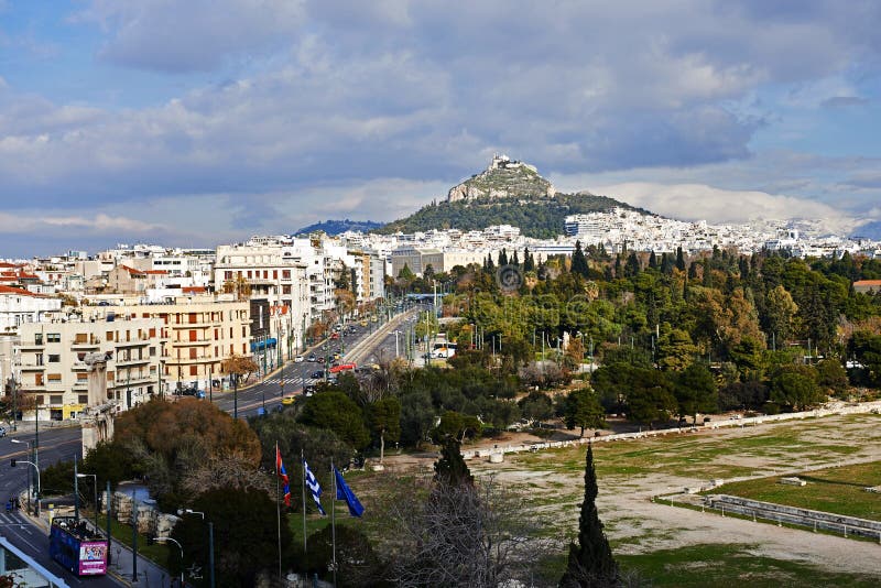View of Athens from the Hill of Acropolis Editorial Image - Image of ...