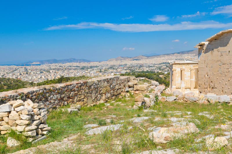 View of Athens, Greece stock photo. Image of culture - 98188964