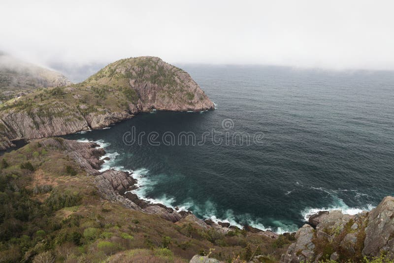 View of the Atlantic Ocean from Signal Hill, St. Johns, Newfoundland ...