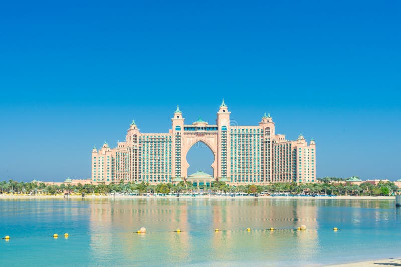 A View of Atlantis Hotel Taken from "the Pointe" in Summer Time Stock ...
