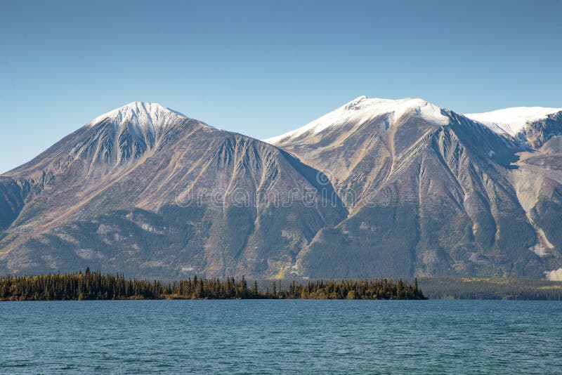 View of Atlin Lake,in Canada Stock Photo - Image of outdoor, view ...